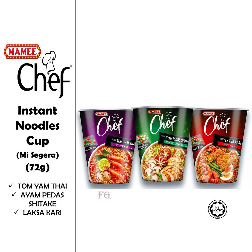 MAMEE Chef Cup Instant Noodles 72g | Shopee Philippines