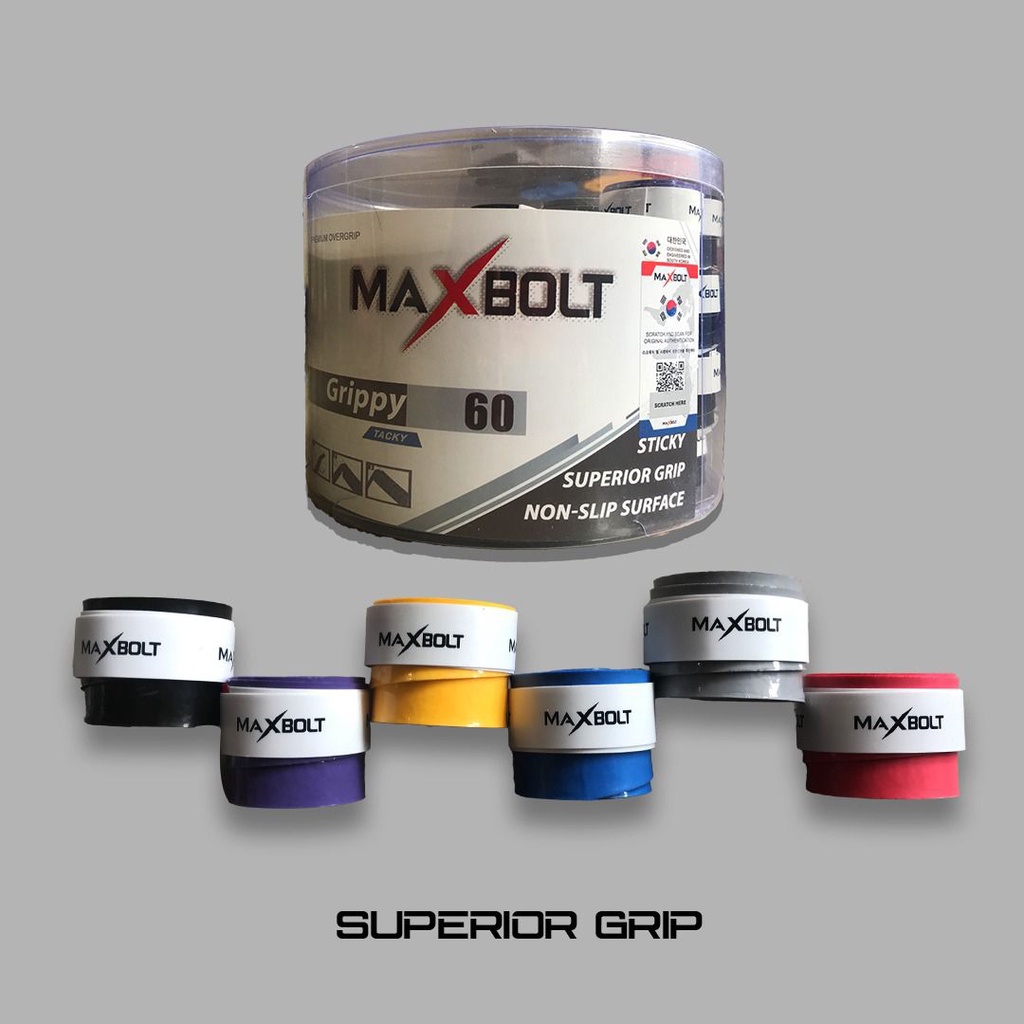 Original MAXBOLT TACKY SUPERIOR GRIPPY Rubber Grip | Shopee Philippines