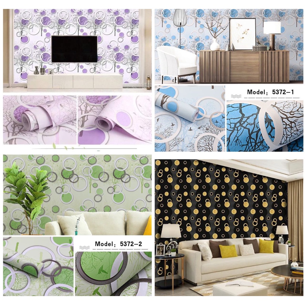 shopee Wallpaper 10Meter By 45Cm Home Diy Self-Adhesion | Shopee ...