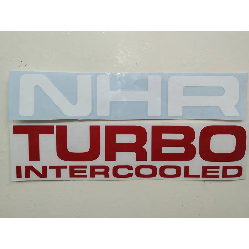 EURODECALS Isuzu NHR and turbo only for replacement decals red SET ...