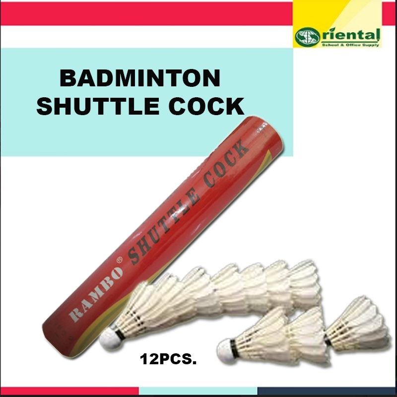 12pcs. Badminton Shuttlecocks - Plastic Feather Rambo Shuttlecock ...