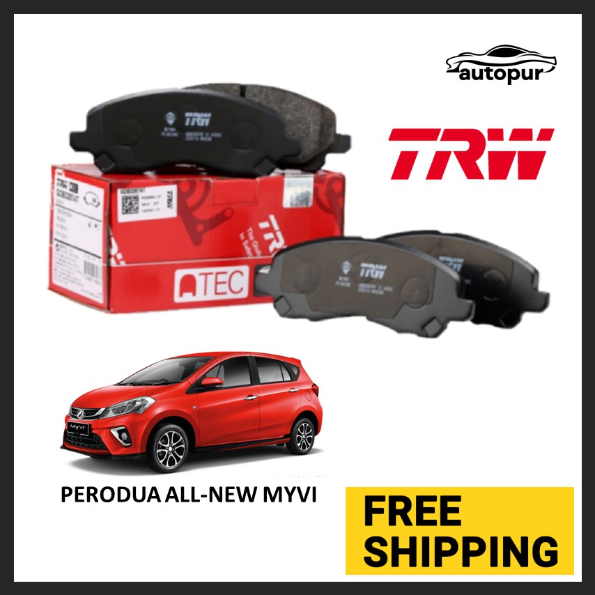 TRW Front Disc Brake Pad Perodua All-New Myvi (2018+) | Shopee Philippines