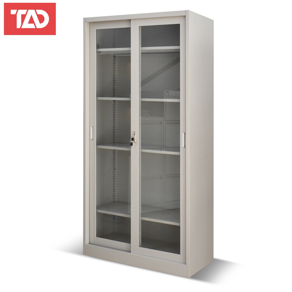 TAD FC-E18 SLIDING GLASS DOOR STEEL FILLING LOCKER, FILLING CABINET ...