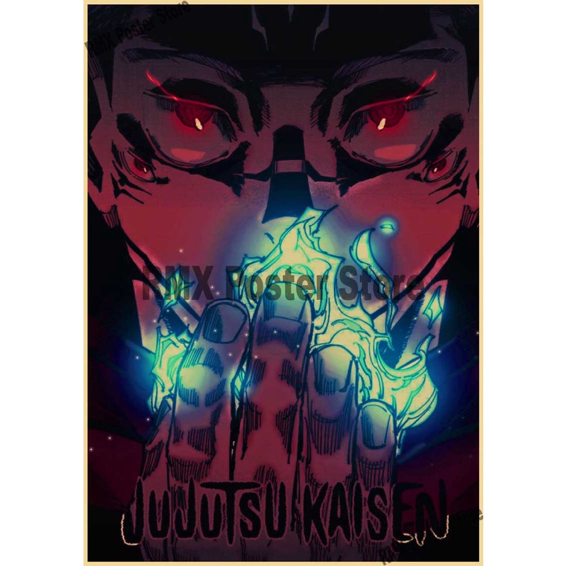 Kraft Paper Prints Satoru Yuji Posters Anime Jujutsu Kaisen Poster ...