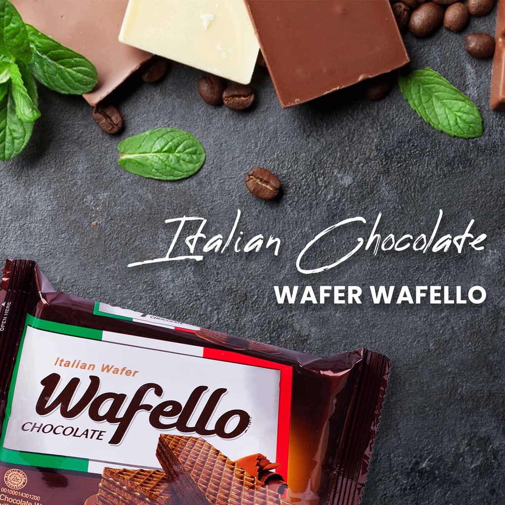 WAFELLO Chocolate Wafer 48g x 6 packs | Shopee Philippines
