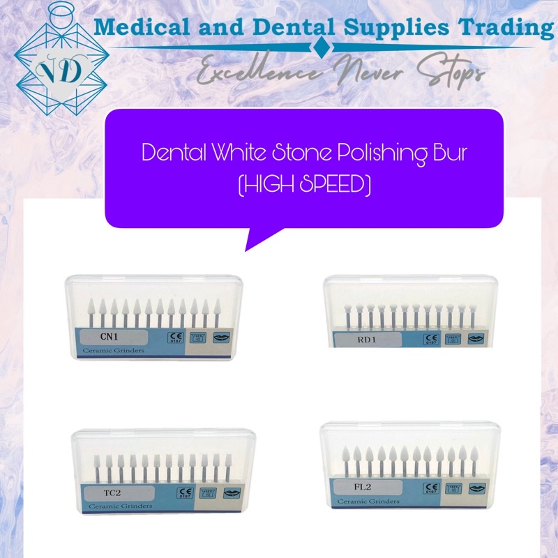 White Stone Burs (Composite Trimmers) for HIGH SPEED (Sold per Piece ...