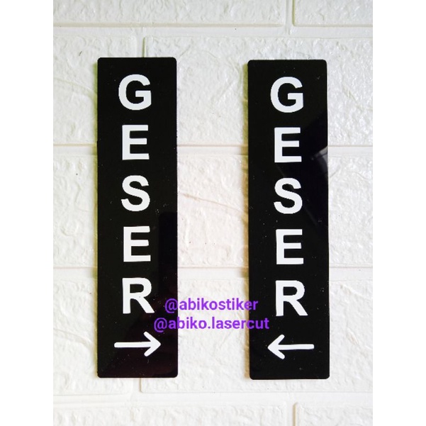 Acrylic sliding Signage/sliding door board | Shopee Philippines