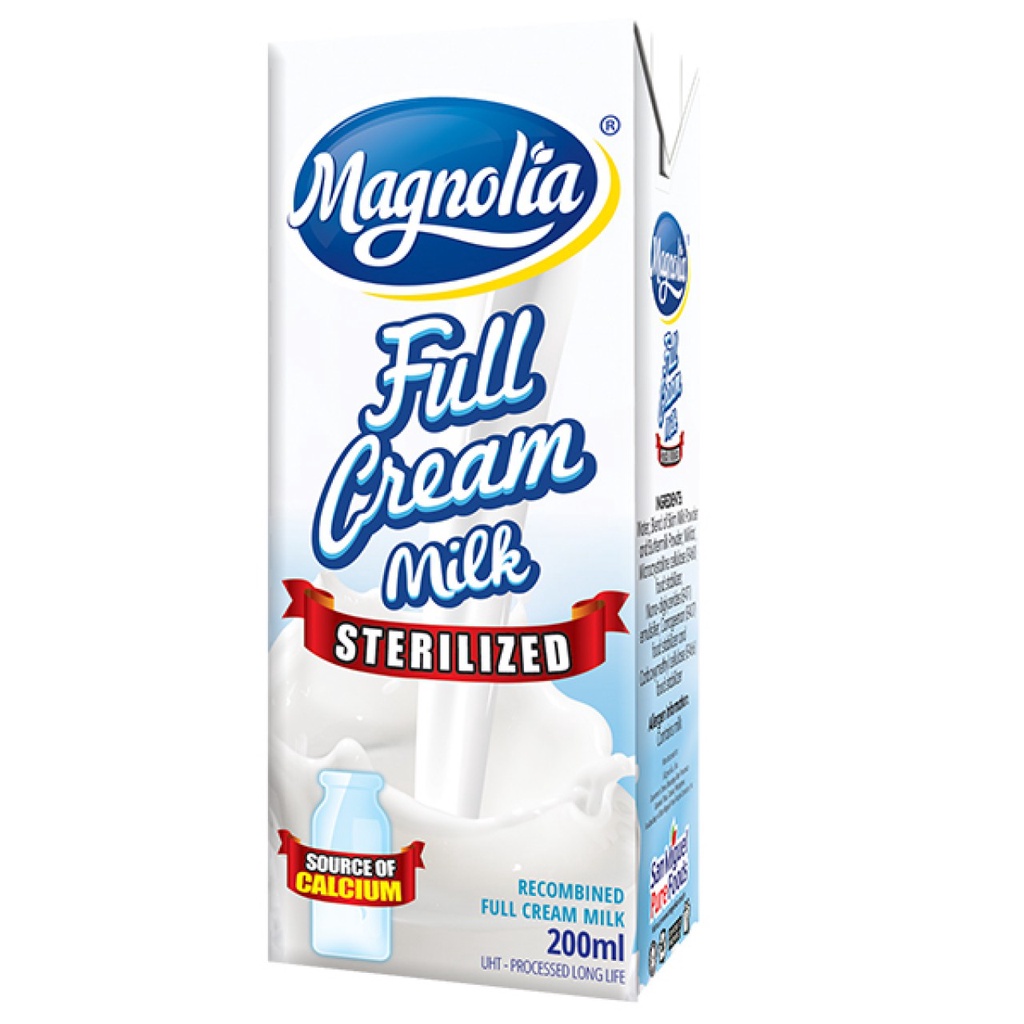 Magnolia Full Cream Milk Sterilized 200Ml | Shopee Philippines