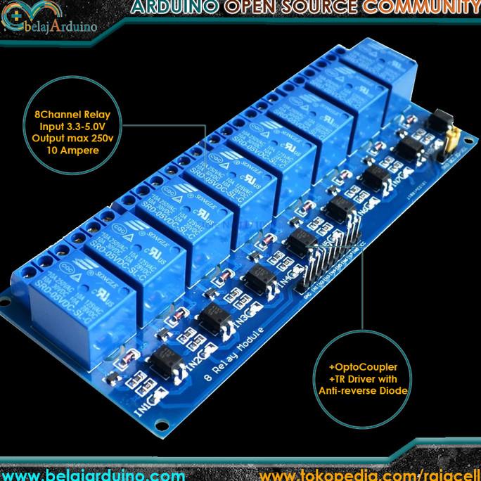 Relay Module 8 Channel 5V for Arduino (Best Quality) | Shopee Philippines