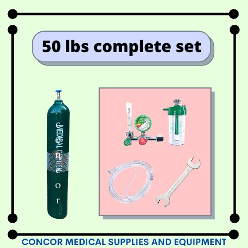 50 lbs Medical Oxygen Tank - Complete Set | Shopee Philippines