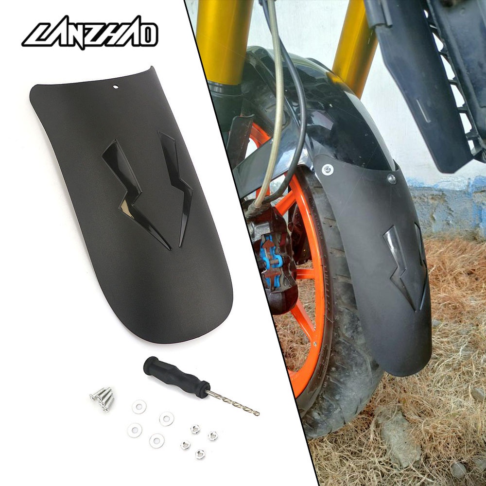 Motorcycle Front Fender Mudguard Extender Pad Splash Guard universal ...