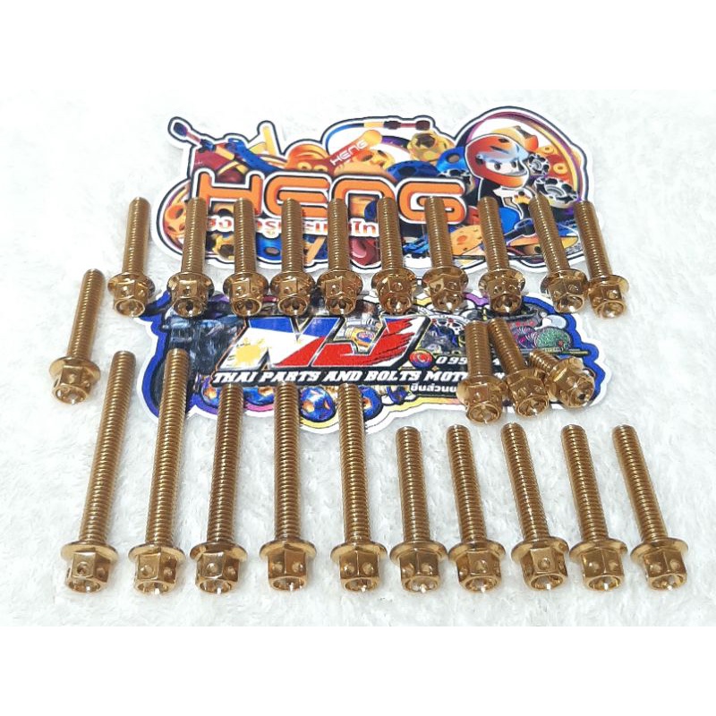 HENG RAIDER J 115 FI CRANKCASE BOLTS(24PCS) | Shopee Philippines
