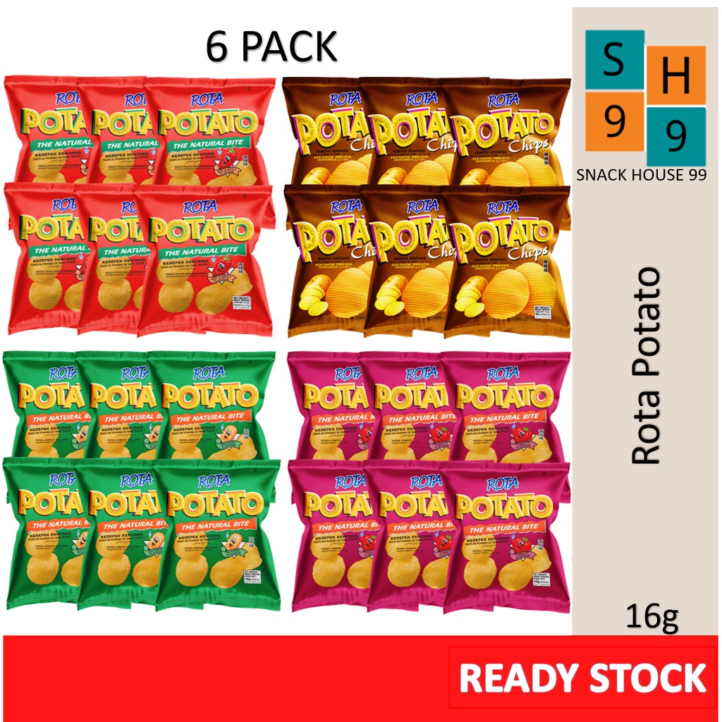 【16g X 6pack】Oriental Rota Potato Chips 【SnackHouse99】 | Shopee Philippines
