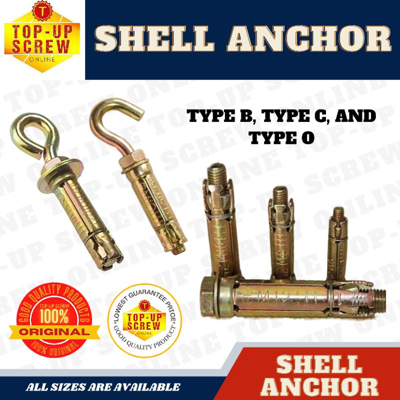 Shell Anchors Type B, Type C, Type O • Sold per piece | Shopee Philippines