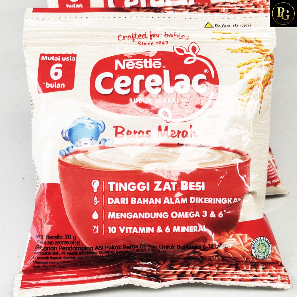 Nestle Cerelac Red Rice 120g Sachet Packaging 20gr X 6 | Shopee Philippines