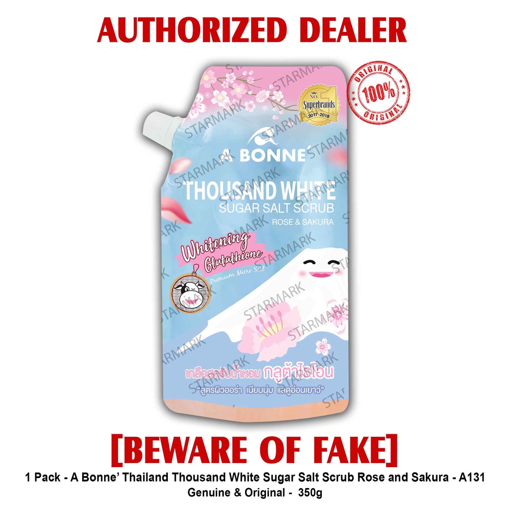 Abonne Thousand White Sugar Salt Scrub Srubs Rose and Sakura Abonne ...