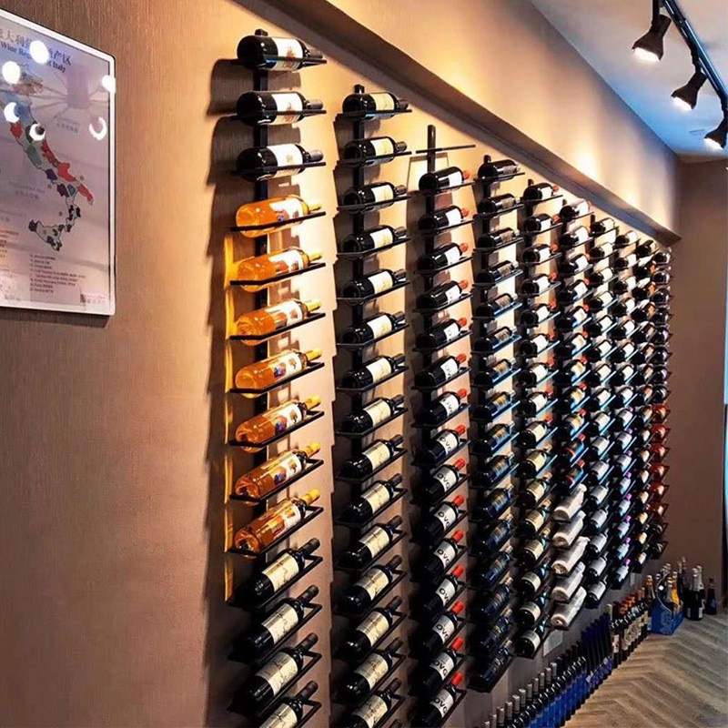 wine rack hanging wall-mounted holder home wine display rack wine ...