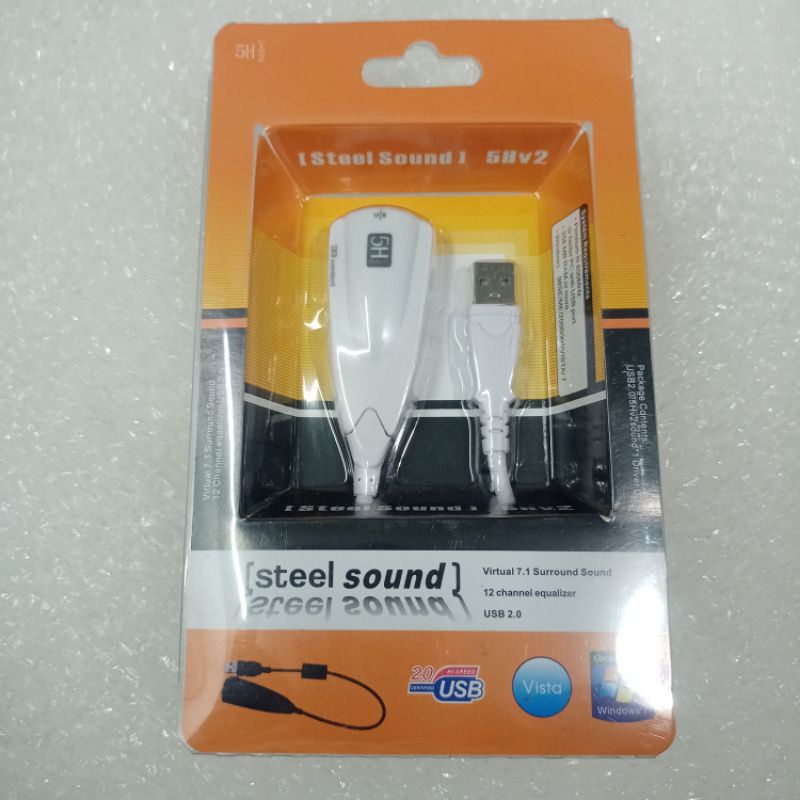 5HV2 USB AUDIO SOUND CARD FOR DESKTOP OR LAPTOP | Shopee Philippines
