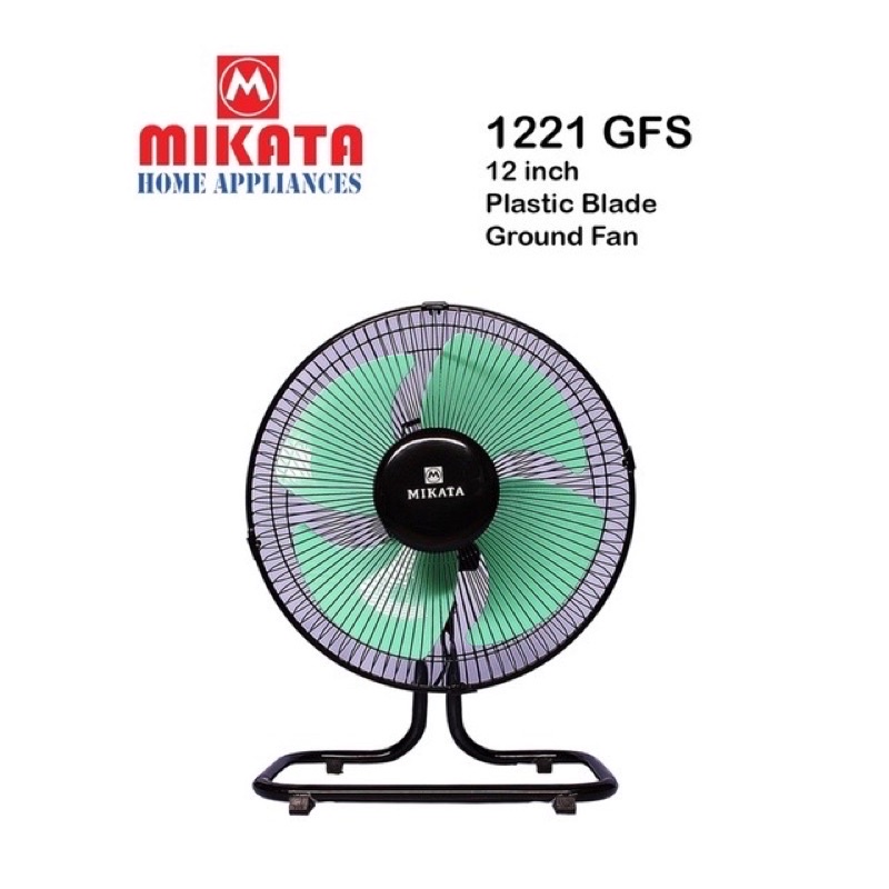 Mikata Industrial Ground Fan Energy Saving Electric Fan 12inch 4 Blades ...