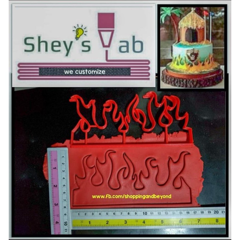 Flame/fire/hotwheels fondant cutter | Shopee Philippines