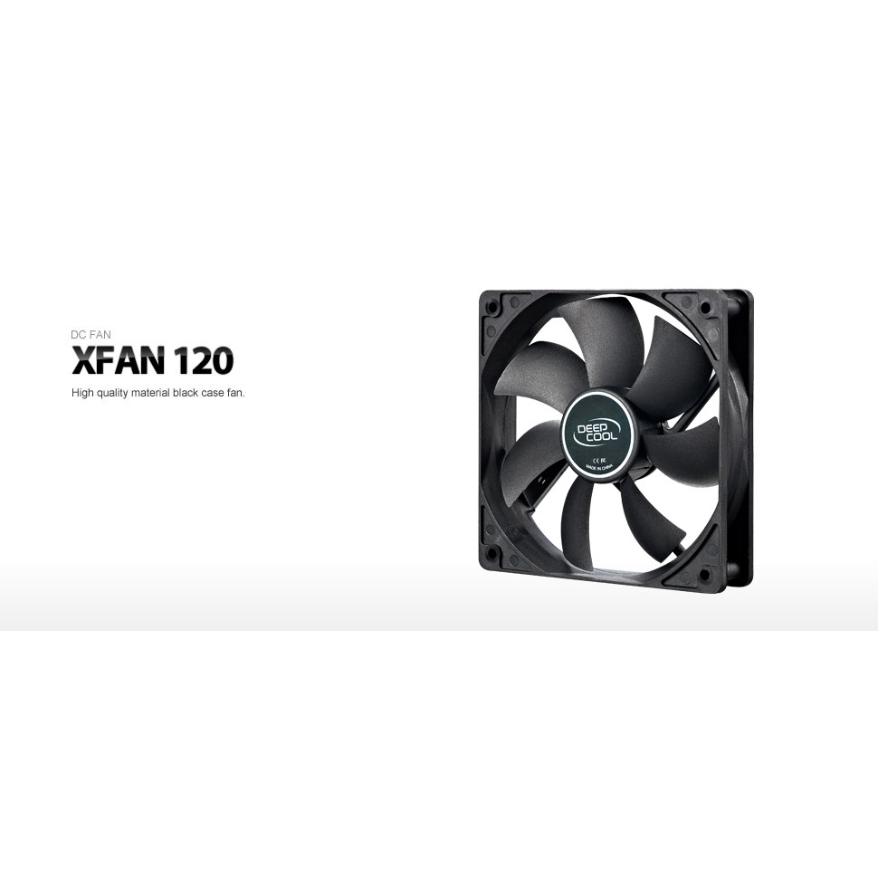 Pinklehub | DEEPCOOL XFan 120 Black Case Fan | Shopee Philippines