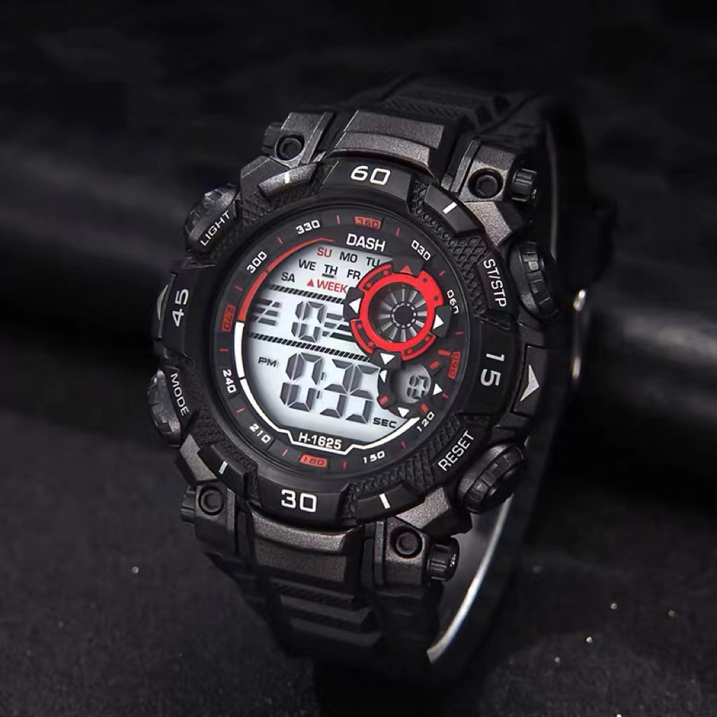 Dash Fashion Waterproof Sports Men's Electronic Watch 1625 | Shopee ...