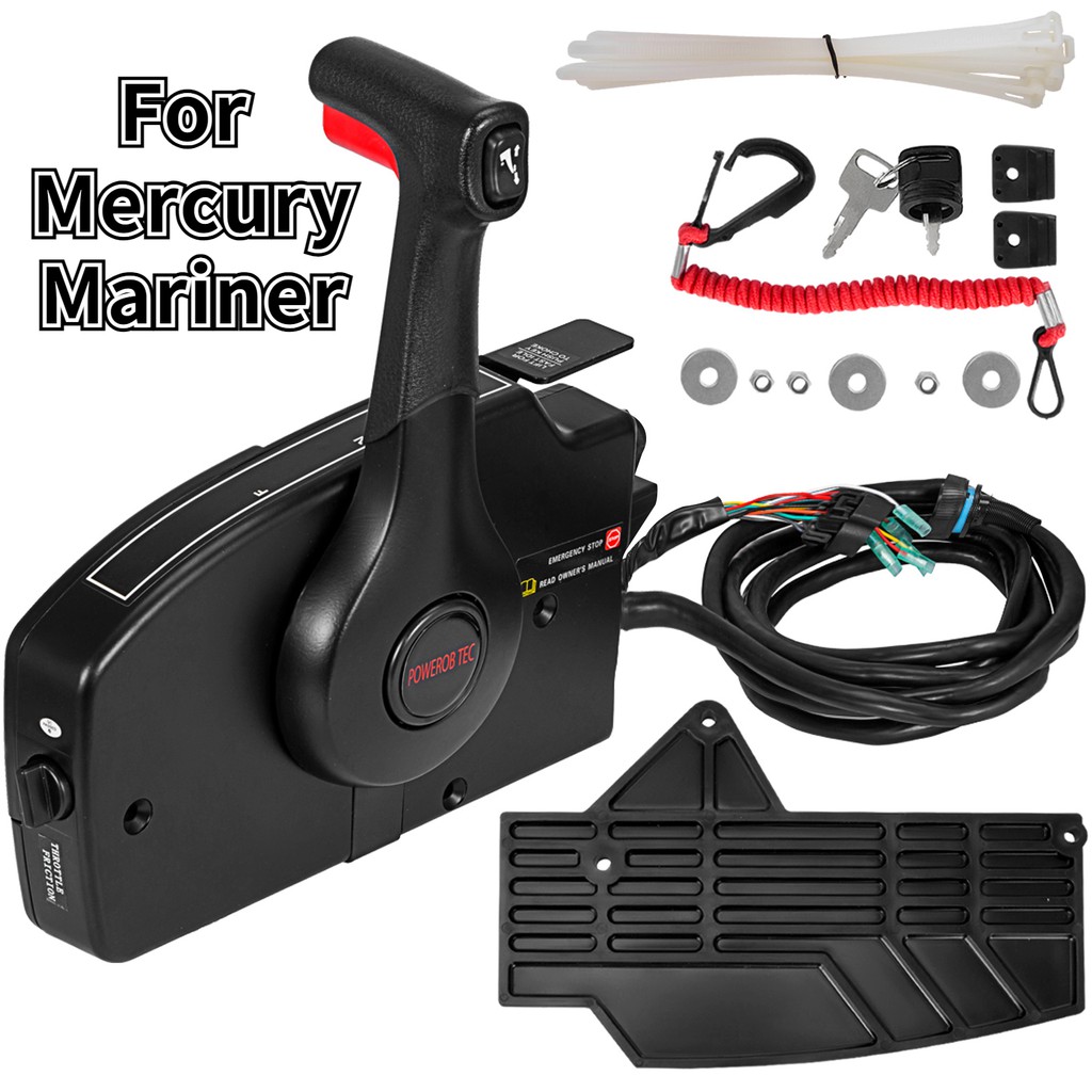 VEVOR 881170A15 Outboard Remote Control Box Throttle Shifter Boat ...