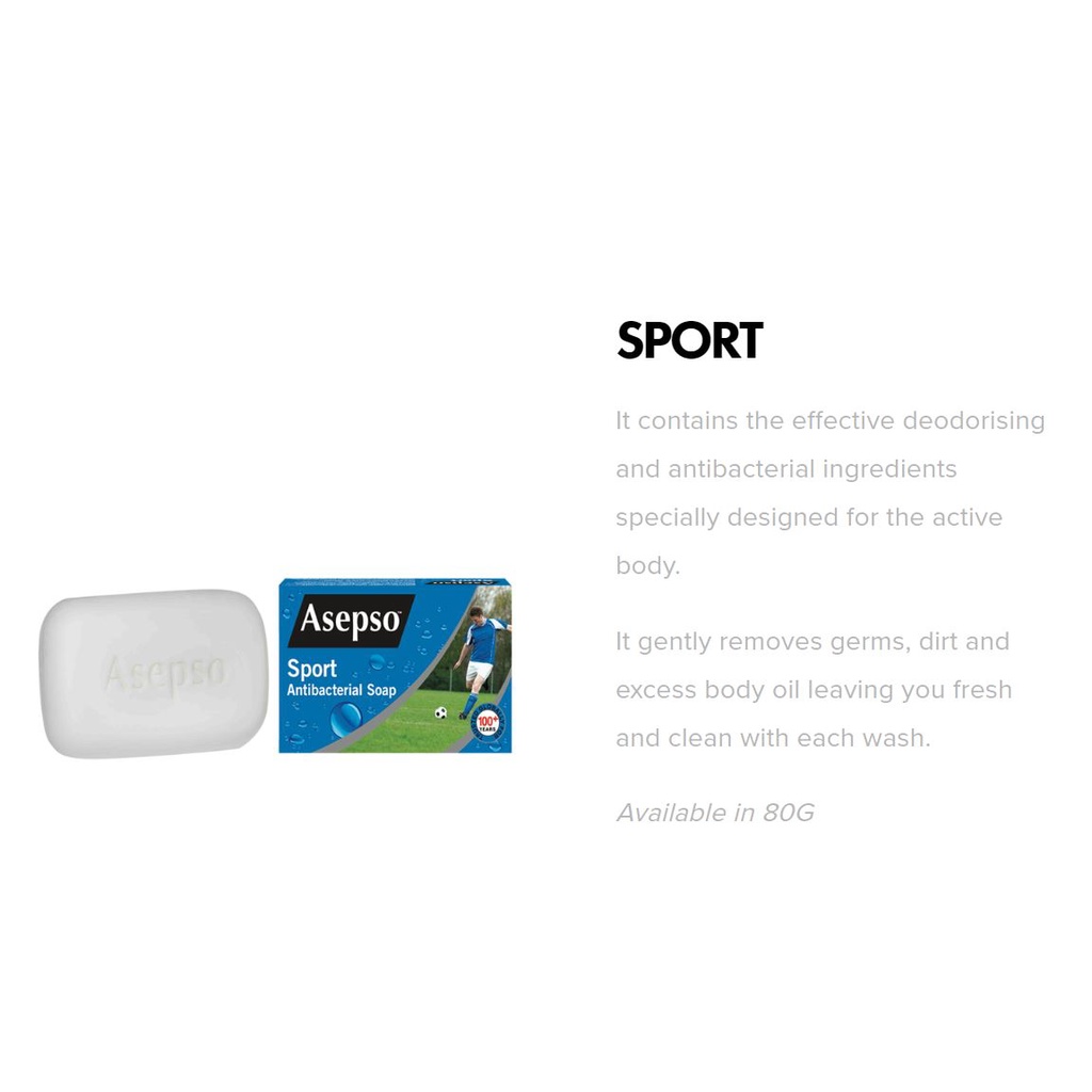 Authentic Asepso Soap 80g and 150g (Original, Gentle, Herbal, Lemon ...
