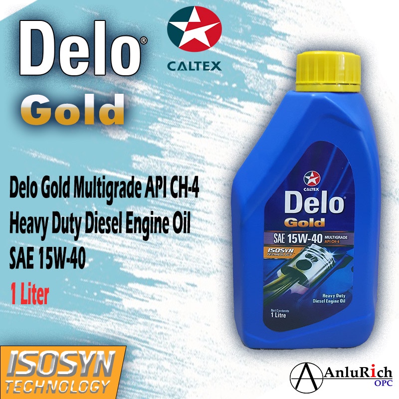 CALTEX DELO GOLD 15W-40 Diesel Engine Oil 1Liter | Shopee Philippines