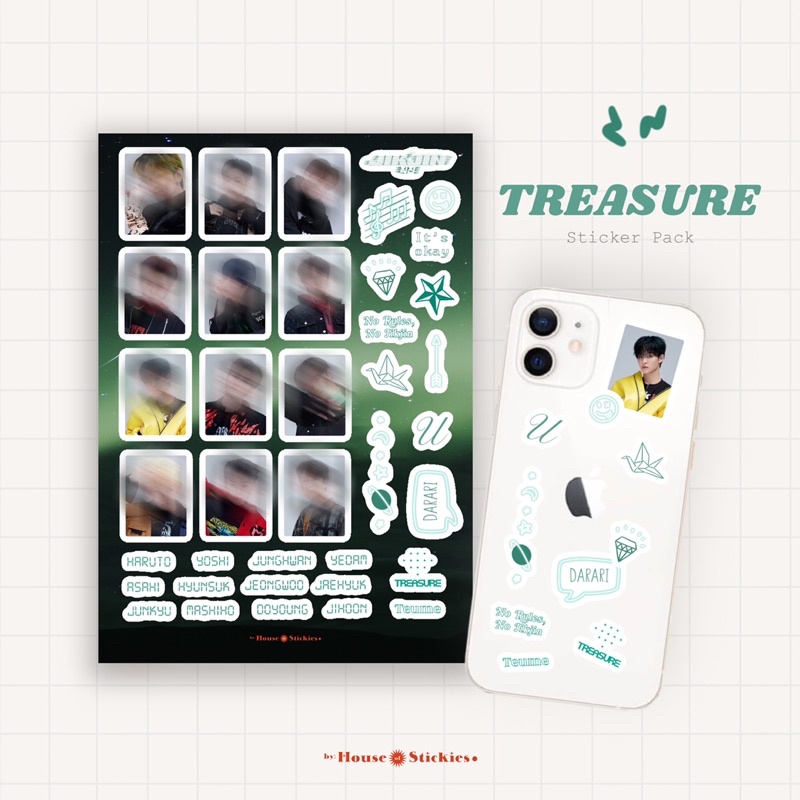 Kpop TREASURE The Second Step Sticker: Chapter One Edition (/Fanmade ...