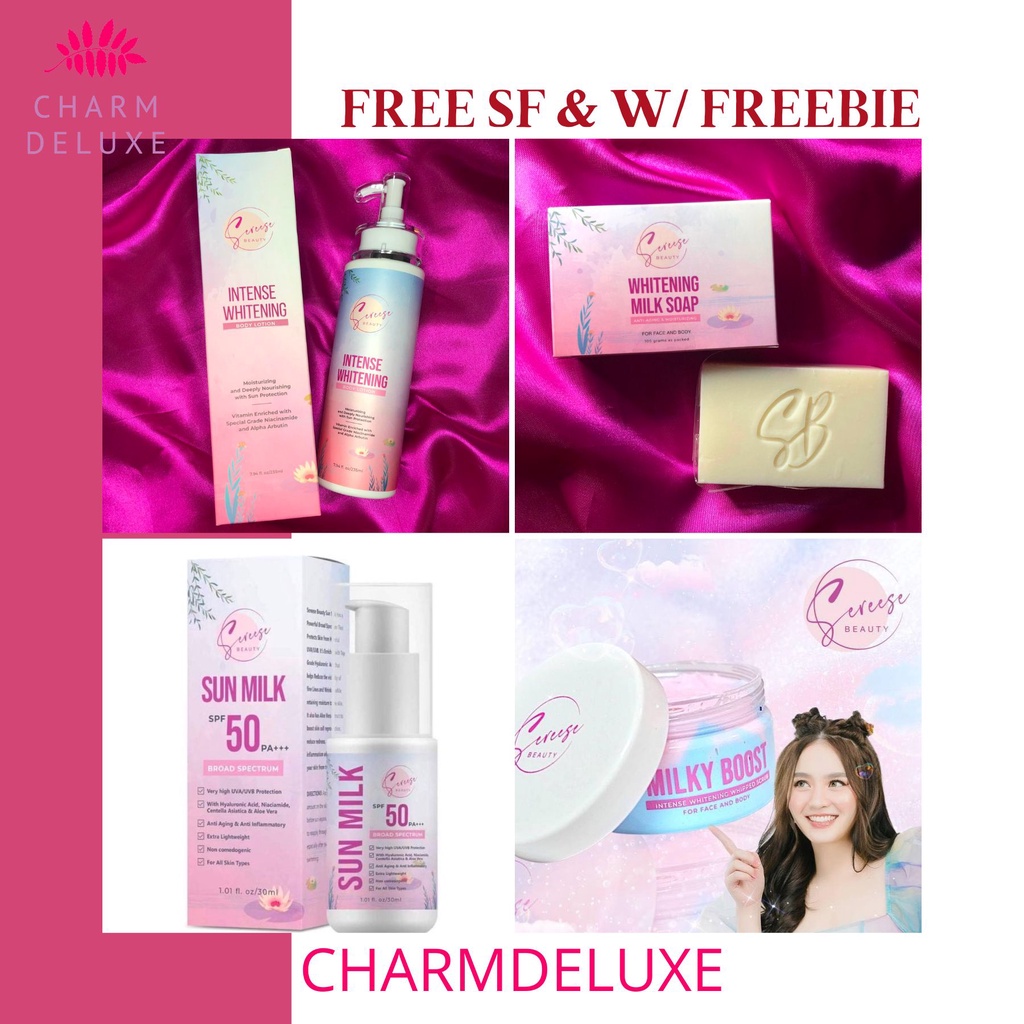 (With FREEBIES) Sereese Beauty Lotion , Soap, Sun Milk, Milky Boost by ...