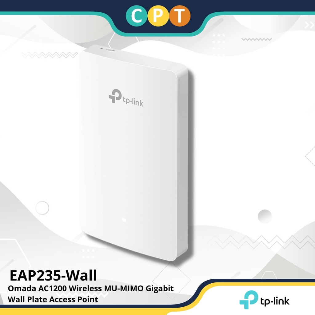TP-Link EAP235-Wall Omada AC1200 Wireless MU-MIMO Gigabit Wall Plate ...