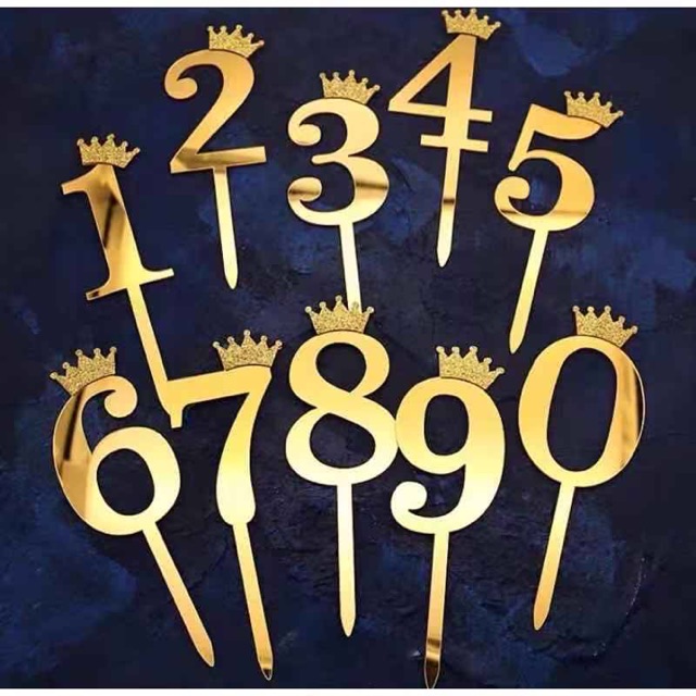 Number topper 0-9 happy birthday | Shopee Philippines