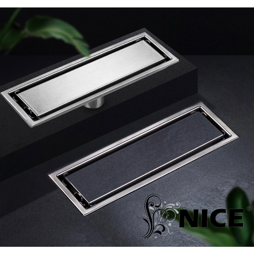 NICE Stainless Steel 304 concealed rectangular Floor Drain 30cm 40cm ...