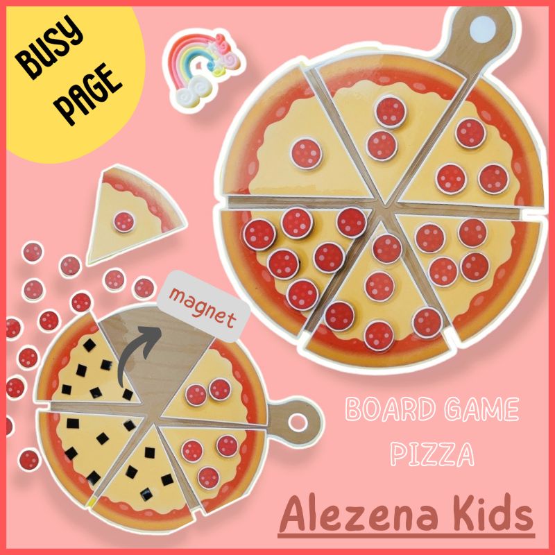 Busy PAGE | Pizza Series BOARD GAME | Montessori ACTIVITY | Shopee ...