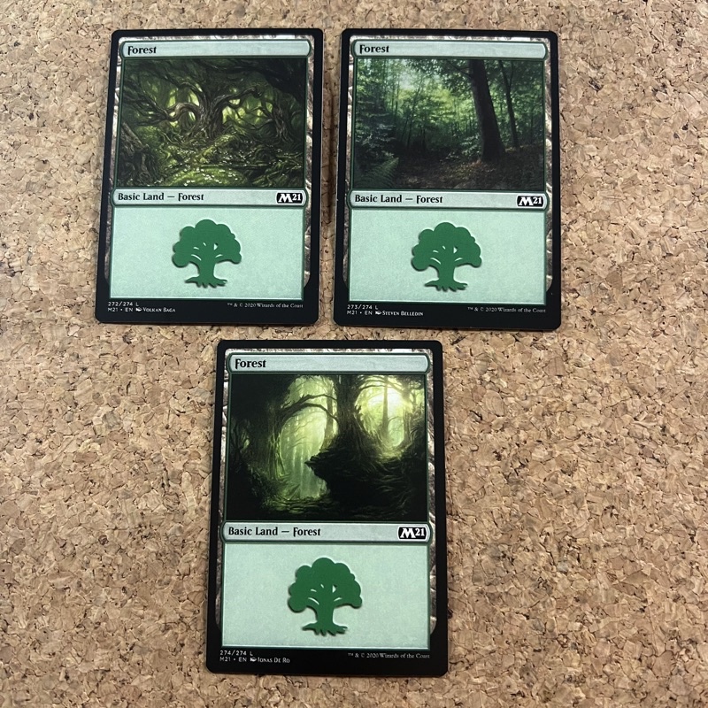 MTG FOREST | BASIC LAND | CORE SET 2021 | GREEN | MAGIC THE GATHERING ...