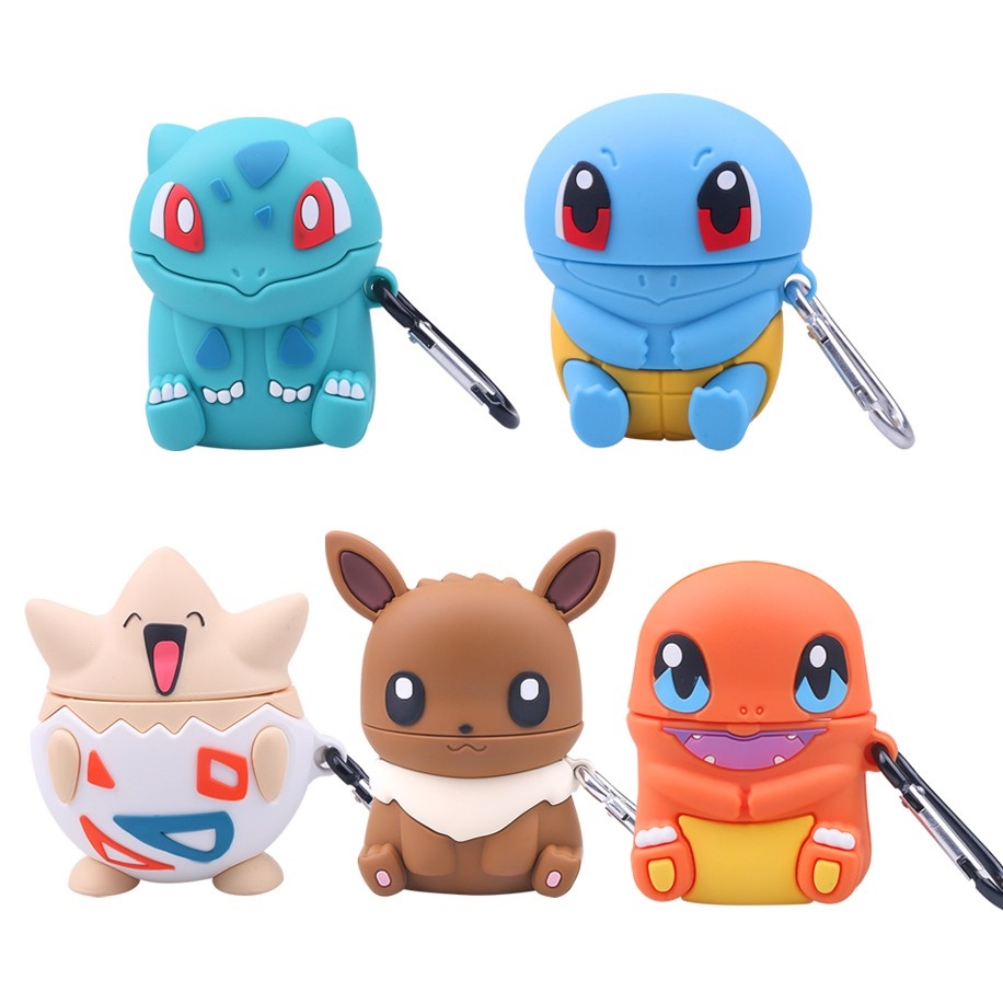 Soft Portable Earphone Cover Pokemon Charmander Eevee Squirtle Togepi ...