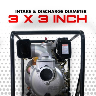 YAMMA 3x3 inch Diesel Engine Water Pump with Strainer and Union Set ...