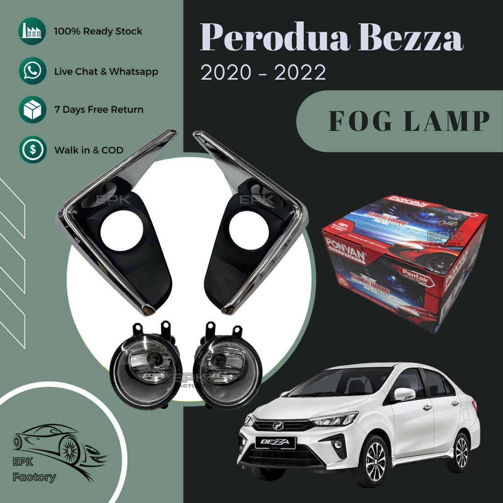 Perodua Bezza Fog Lamp Spot Light Fog Light Foglamp Foglight Spotlight ...