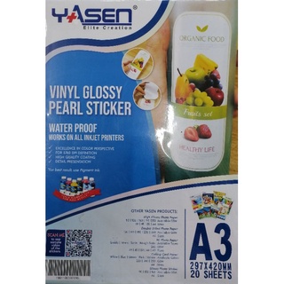 Vinyl Sticker Waterproof Yasen A3 Size - High Quality Sticker 20 Sheets ...