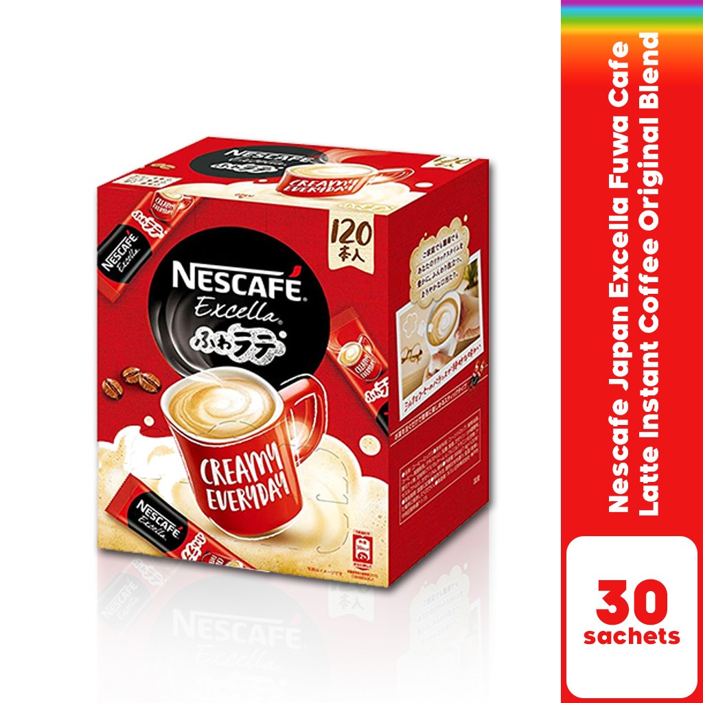Nescafe Excella Fuwa Cafe Latte Original Blend Instant Coffee 30 Sticks | Shopee Philippines