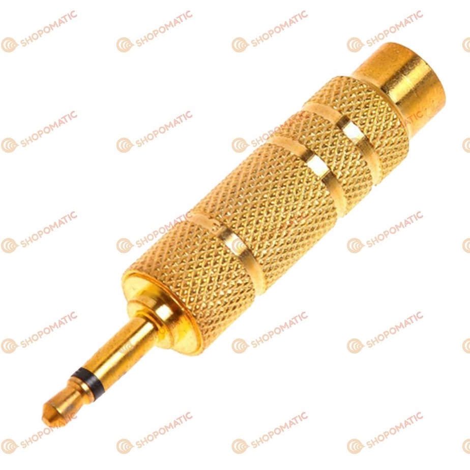 🟧 PL 6.35mm Female Mono Jack to 3.5mm Male Mono Audio Plug Converter ...
