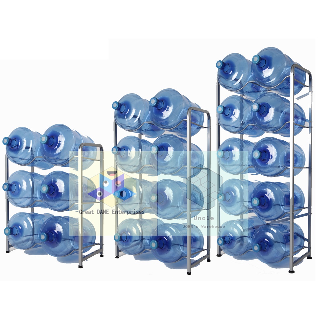 Space Saving Water Gallon Racks / Double Tiers Water Dispenser Stand ...