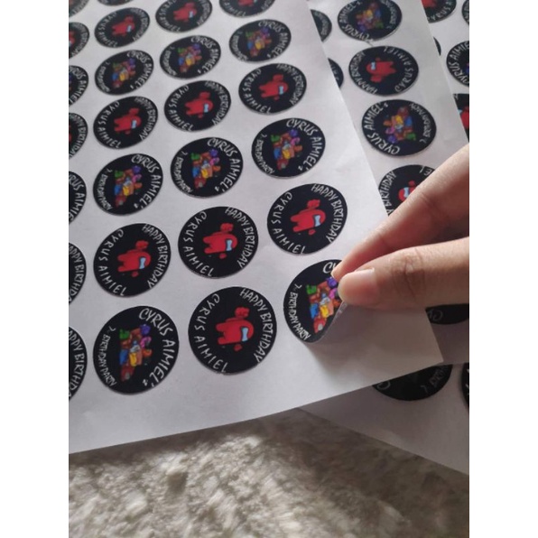 Sticker Label Print / Personalized Customized Stickers Logo Stickers ...