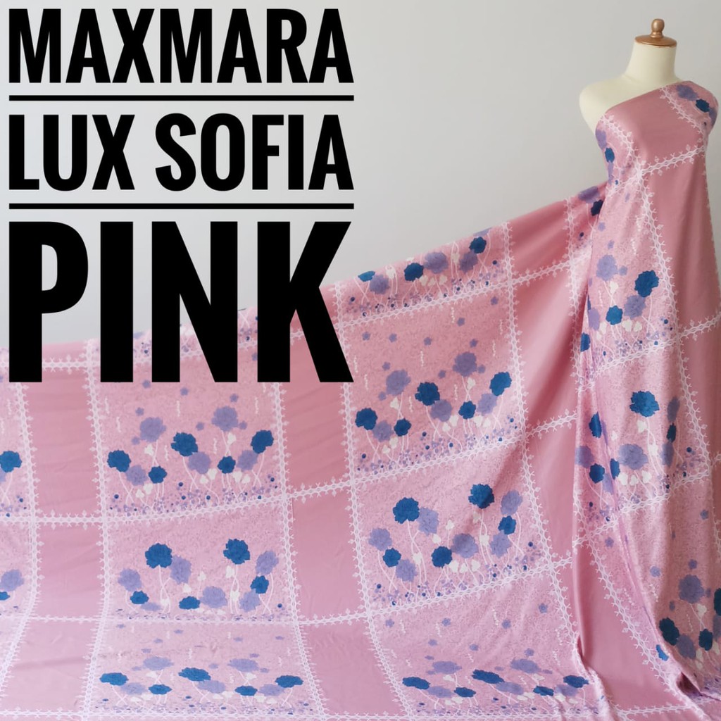 Maxmara Lux Sofia Pink Meter Fabric (0.5M) | Shopee Philippines