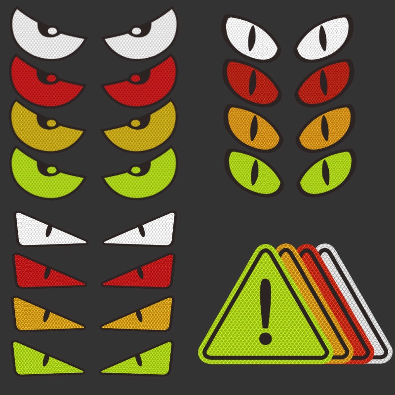 Big eyes stickers Reflective car stickers Waterproof car stickers ...