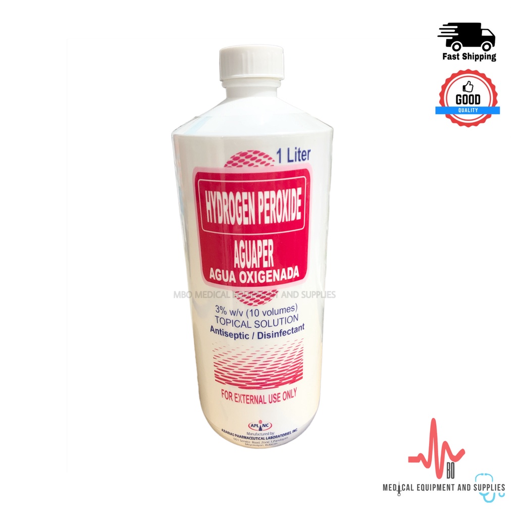 Aguaper Hydrogen Peroxide / Agua Oxigenada - Per Bottle (60ml, 120ml ...