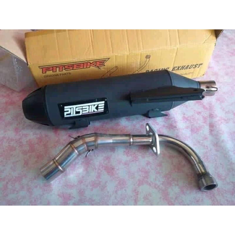 Pitsbike MUFFLER Assembly Chicken pipe FULL exhaust system Mio Sporty ...