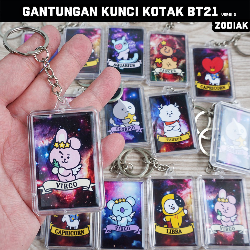 GANTUNGAN Bt21 Box Keychain (Version 2: Zodiac)/KPOP Merchandise/BTS Ganci | Shopee Philippines