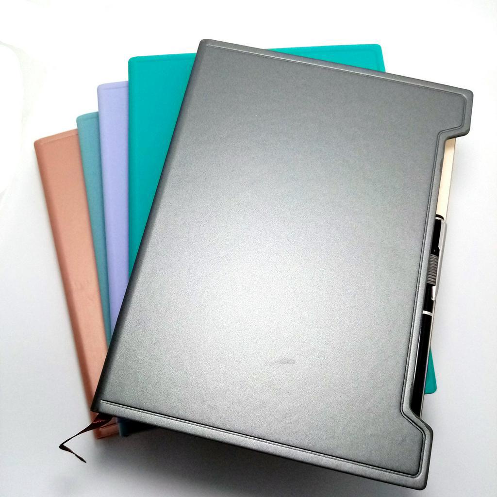 A5 Pastel Color Notebook Leather with pen 416 Pages notepad big Thick ...